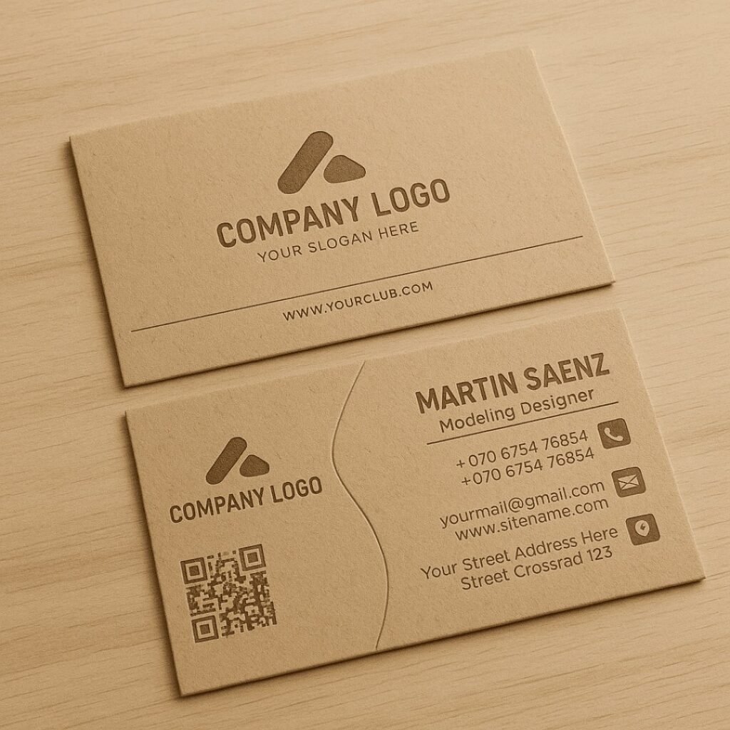 BC-003 - Recycled Kraft Business Cards - Creative Link Dubai