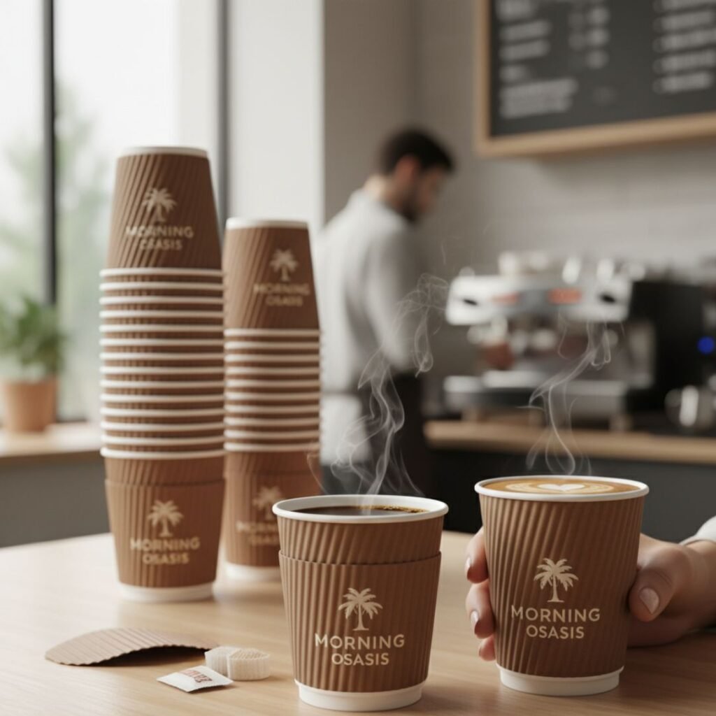 Printed Paper Cups (Hot Drinks) - Creative Link Dubai